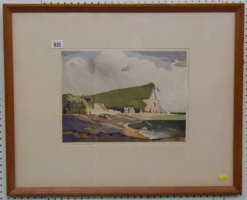 Eric Slater, a coloured print "Seaford Head" 10" x 14" | 23rd July 2003 ...
