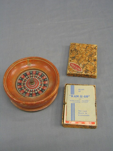 A 1930's German roulette wheel 5 1/2" and a Can-U-Go | 24th August 2005 ...