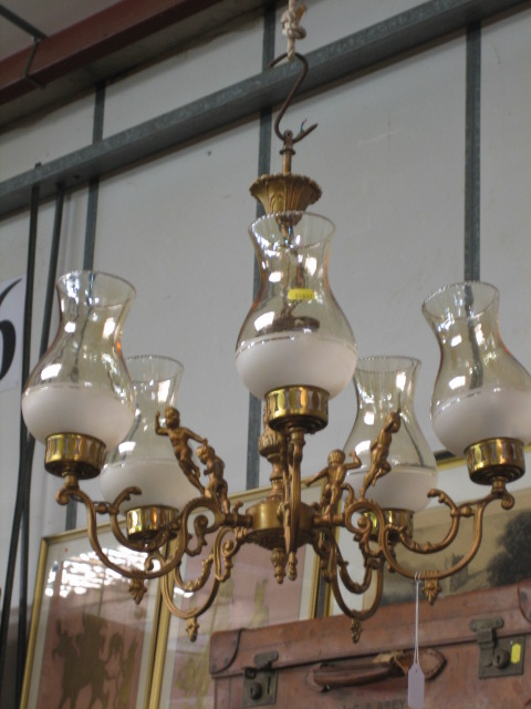 A 20th Century gilt metal 5 light electrolier | 1st August 2007 | Denhams
