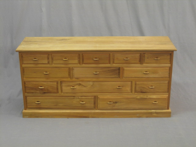 An Eastern hardwood chest fitted 13 shallow drawers, | 15th April 2009 ...