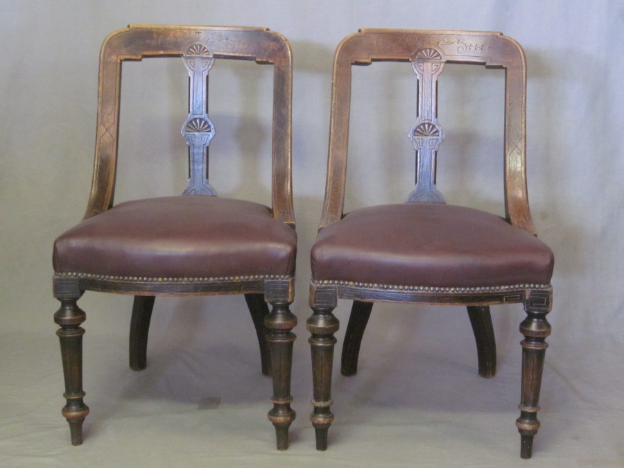 A set of 6 Victorian bar back dining chairs with | 13th April 2011 ...