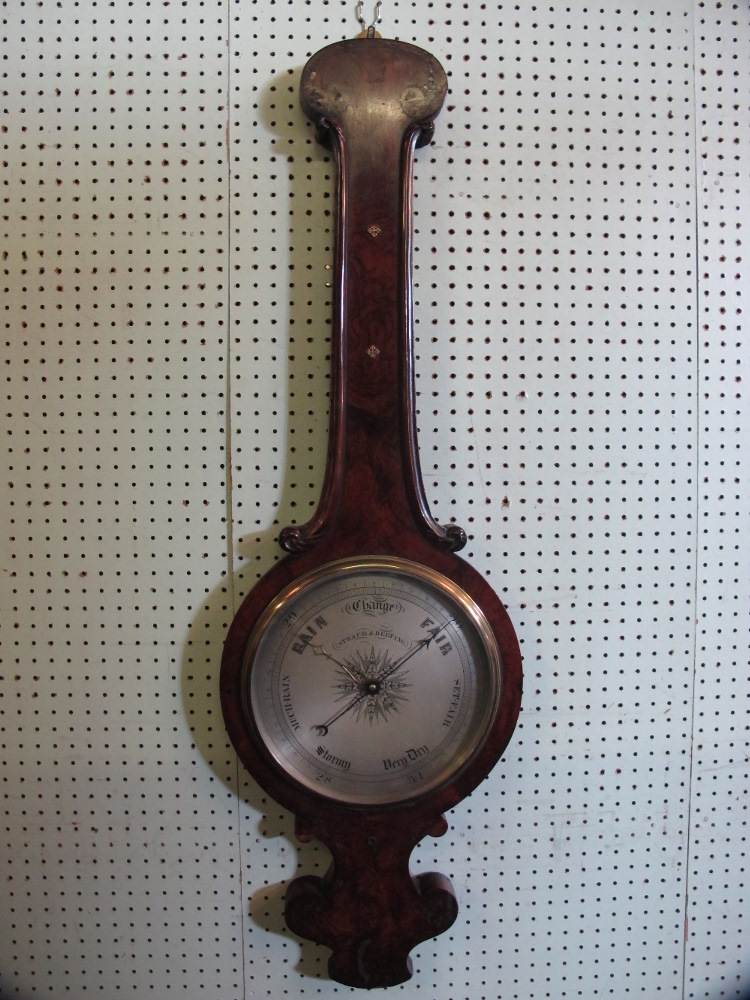 A 19th Century mercury wheel barometer with silvered | 11th April 2012 ...
