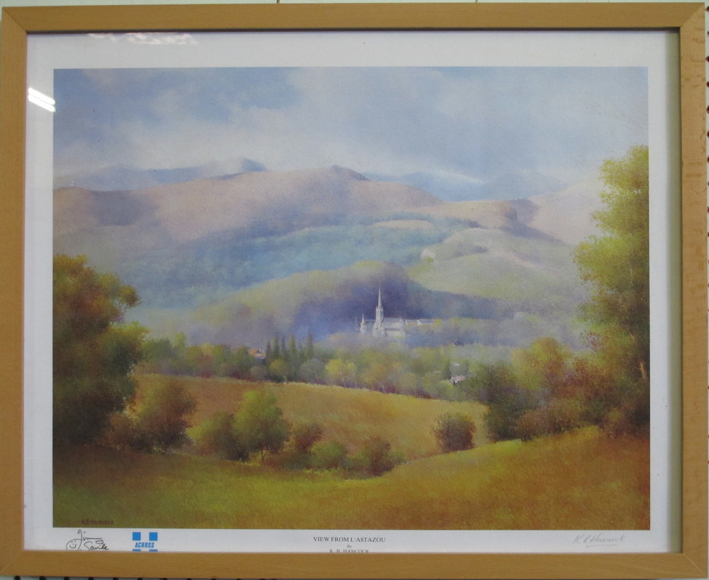 K B Hancock, a coloured print "A View From Astazou" | 11th July 2012 ...