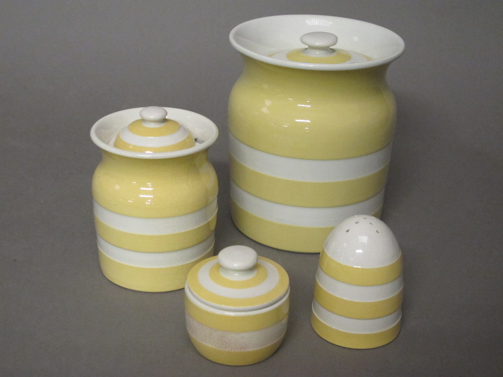 A circular yellow and white striped Cornishware | 3rd October 2012 ...