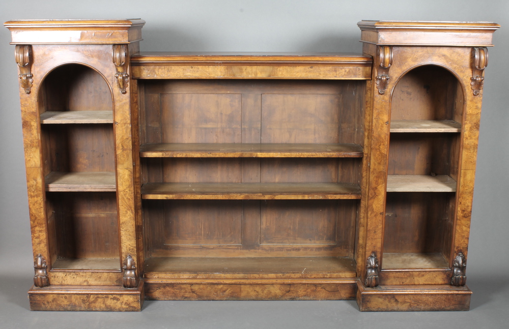 A Victorian figured walnut sentry box style breakfront | 23rd January ...