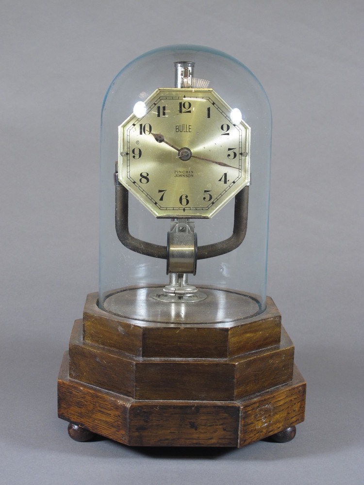 A 1930's Bulle electric clock under a glass dome with | 15th May 2013 ...