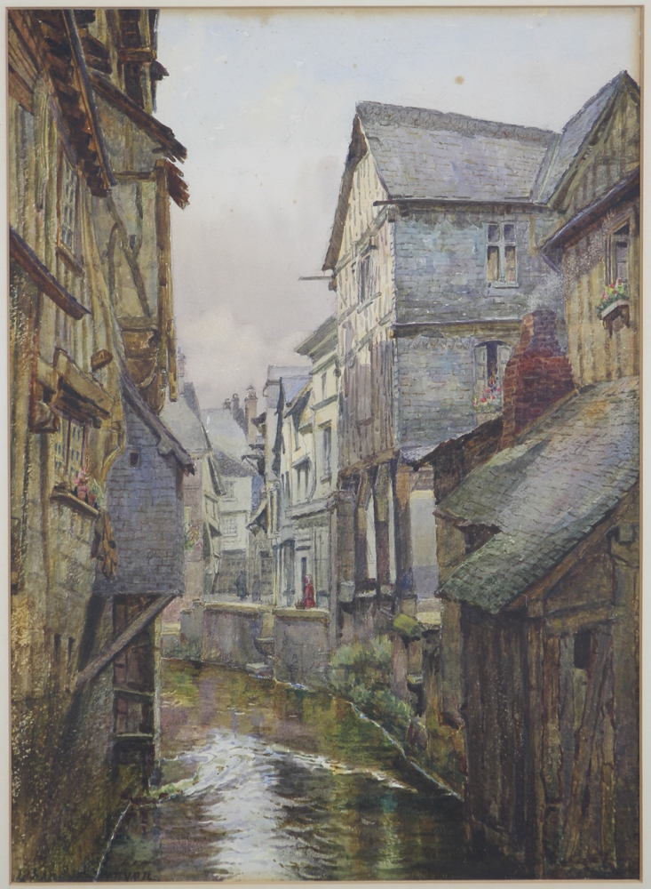 L. Sandys Stanyon, watercolour, a townscape view of | 26th March 2014 ...