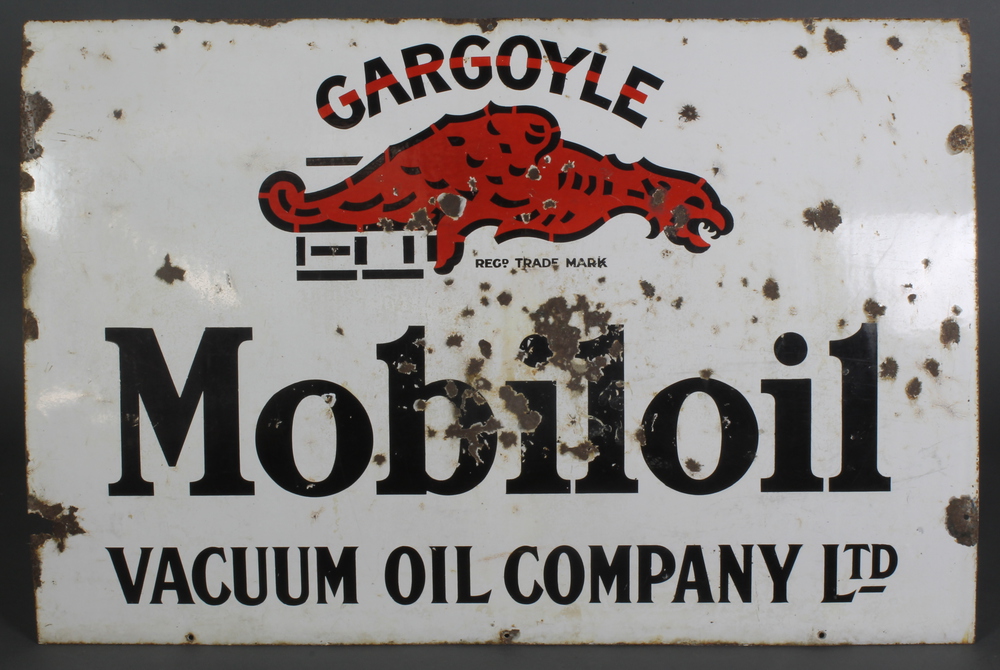 An enamelled advertising sign for Gargoyle Mobil Oil, | 29th July 2015 ...
