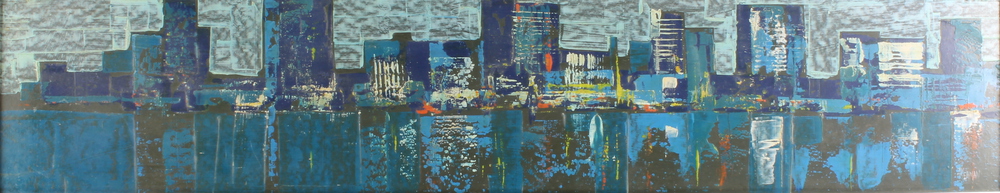 Richard Ackerman, acrylic on board, a stylish moonlit | 29th July 2015 ...