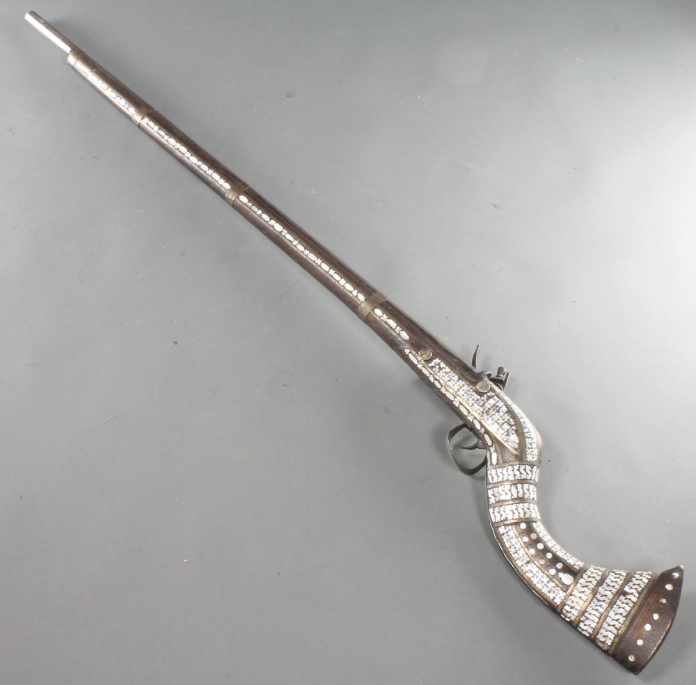 A Moorish style muzzle loading musket with 38" barrel, | 18th November ...