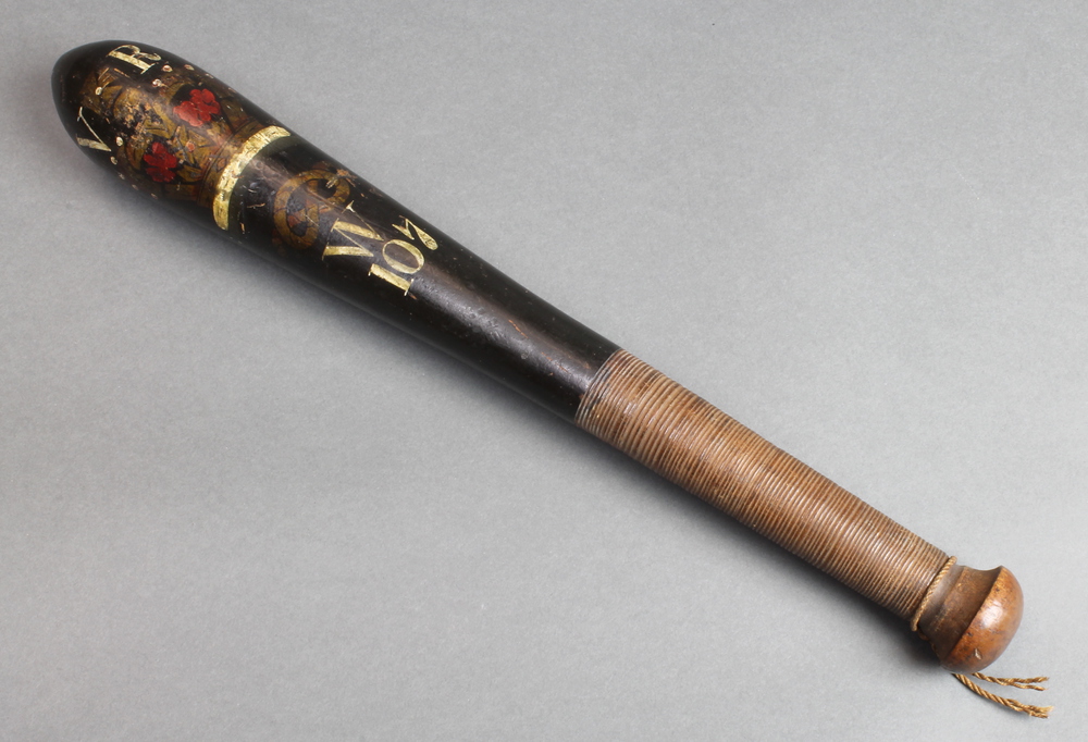 A Victorian turned wooden truncheon with painted crown | 11th May 2016 ...