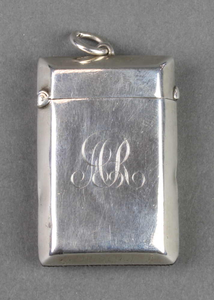 An Edwardian silver vesta with chased monogram Chester | 11th May 2016 ...