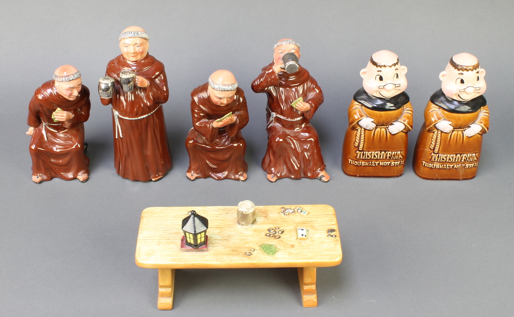 A Continental porcelain group of 4 monks playing cards | 3rd August ...