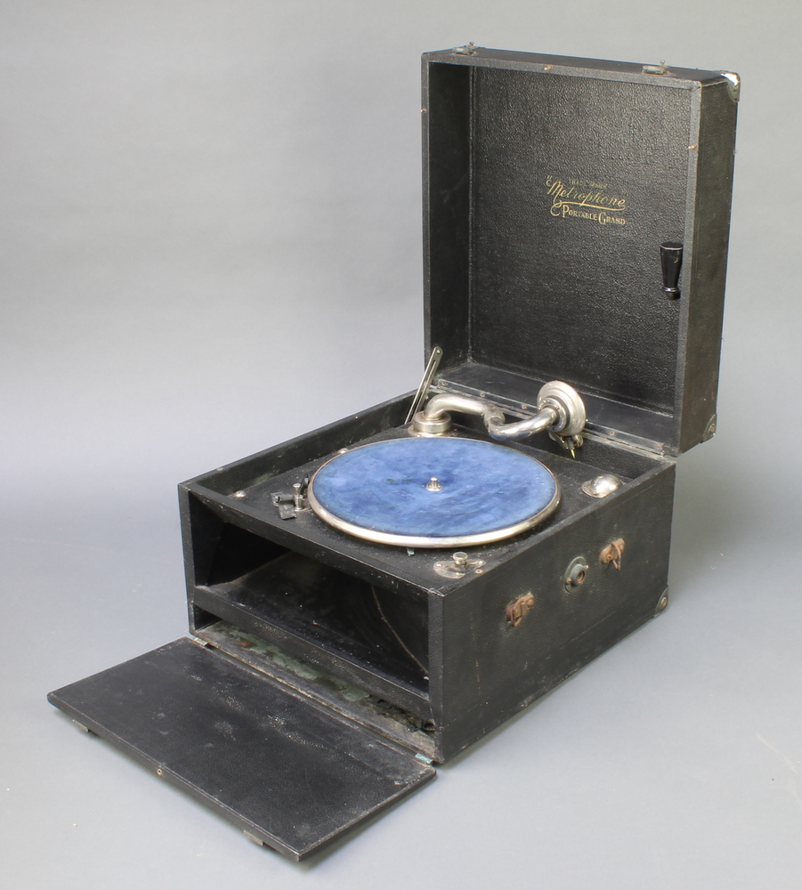 The Metrophone portable gramophone in a fibre case | 28th September ...