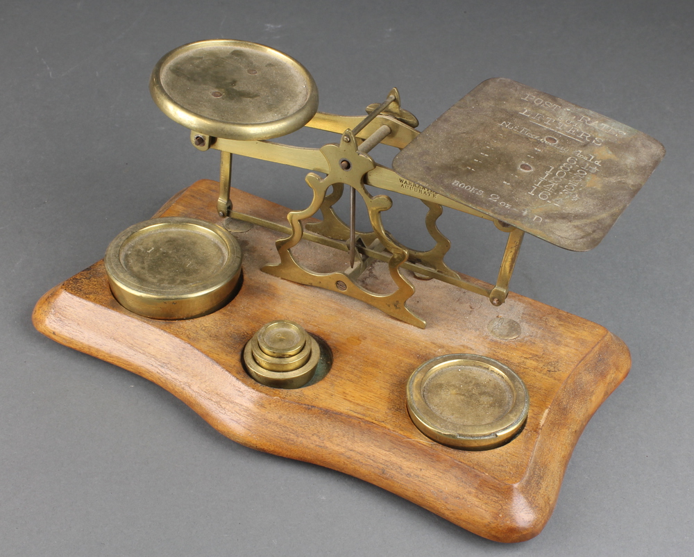 A pair of brass letter scales with 5 weights | 25th January 2017 | Denhams