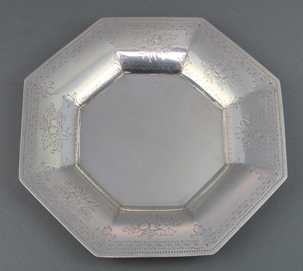 A Victorian silver octagonal dish with chased floral | 19th April 2017 ...