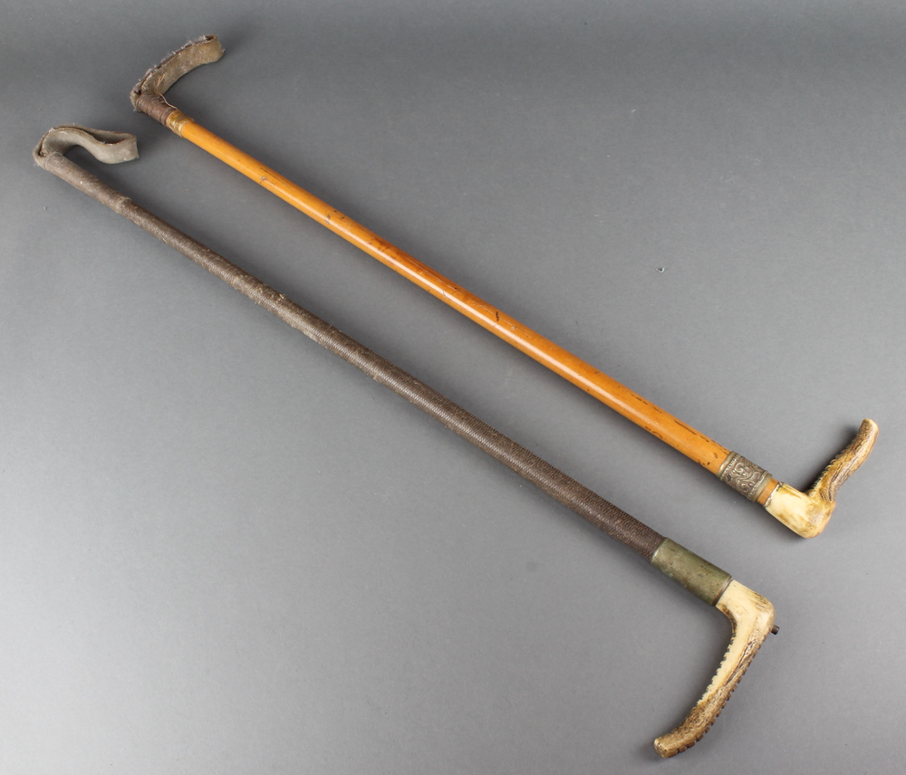 Two hunting crops with stag horn handles | 17th May 2017 | Denhams