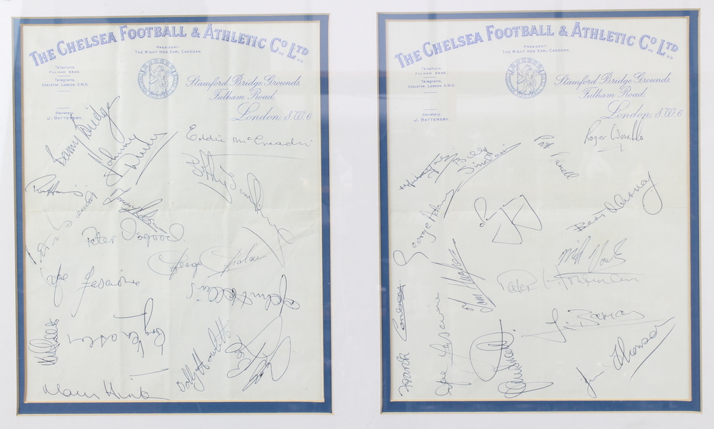 2 sections of framed headed note paper for Chelsea FC | 14th June 2017 ...