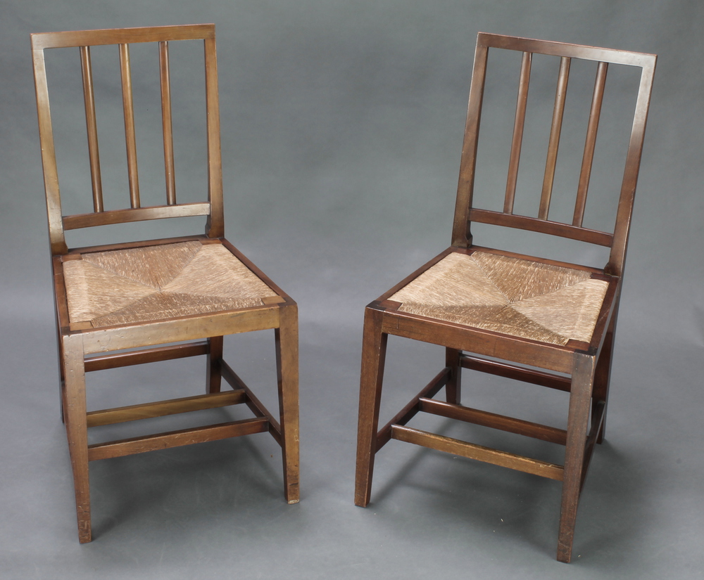 A pair of Edward VII walnut stick and rail back chairs | 6th September ...
