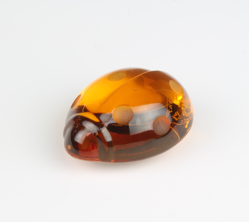 A Baccarat glass amber ladybird paperweight 2" | 29th November 2017 ...