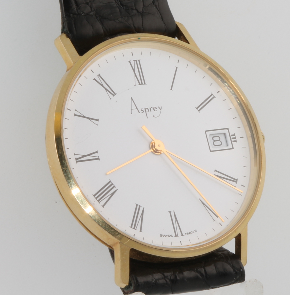 A gentleman's 9ct yellow gold Asprey calendar quartz | 31st January ...