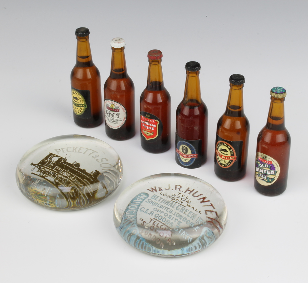 Six miniature bottles of beer 3.75cm, 2 advertising | 28th March 2018 ...