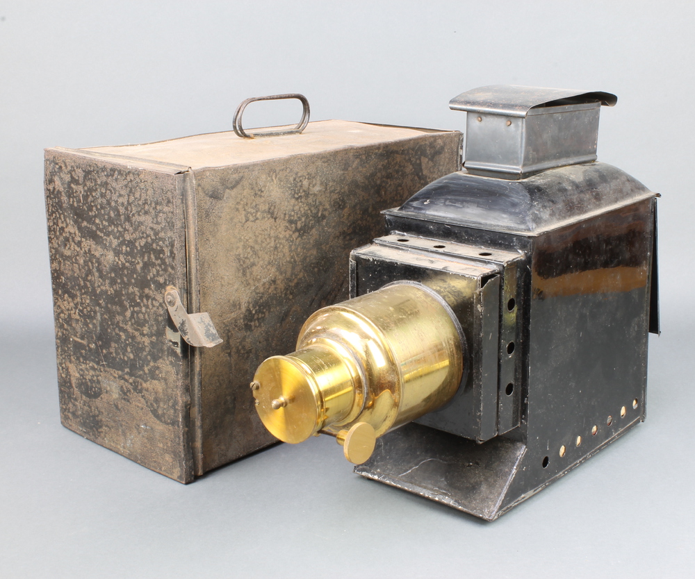 A magic lantern/projector contained in a Japanned and | 28th March 2018 ...