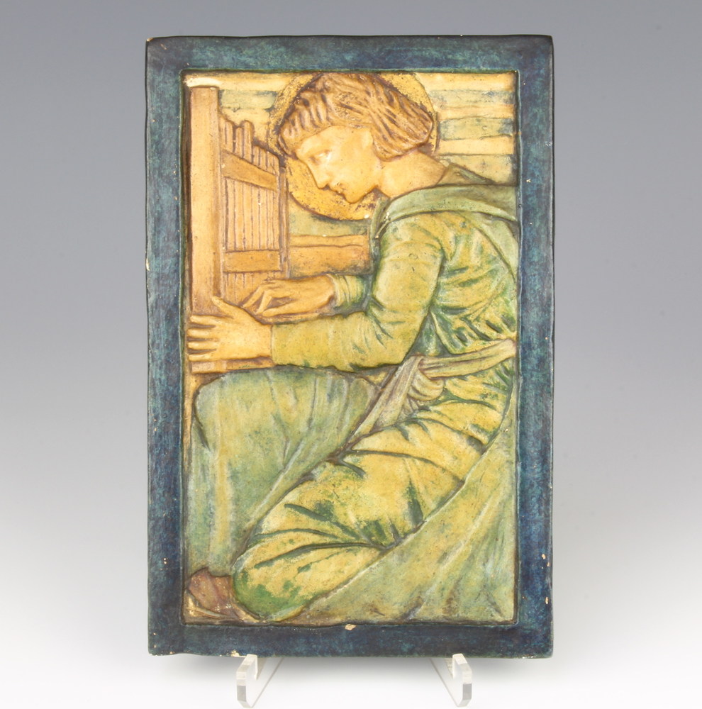 A Compton Pottery tile plaque of a kneeling figure | 13th February 2019 ...