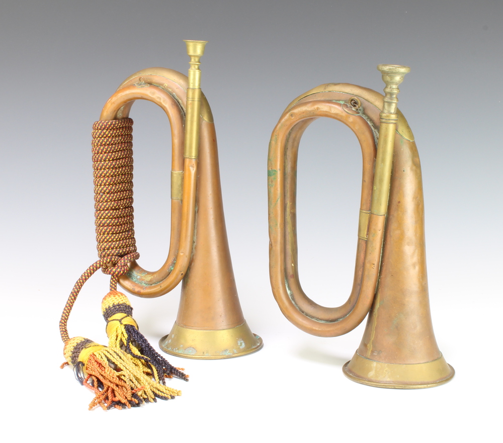 Besson & Co, a copper and brass bugle, some dents and | 8th May 2019 ...