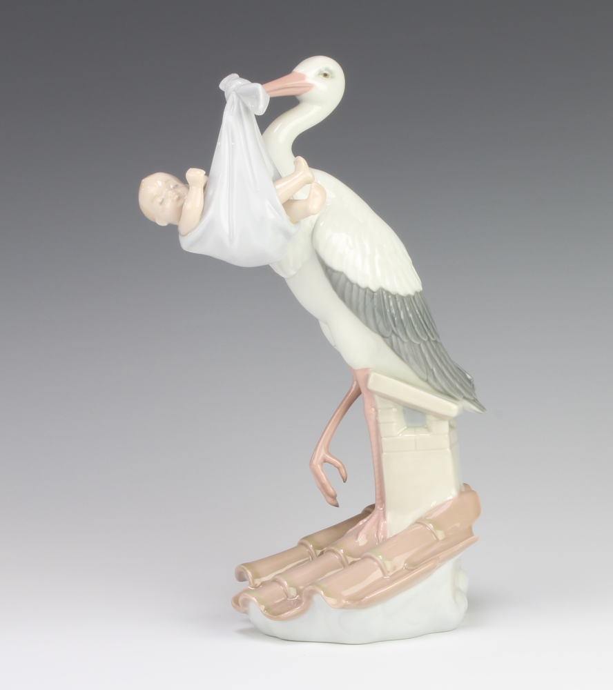 A Lladro figure of a Stork sitting on a chimney pot | 5th June 2019 ...
