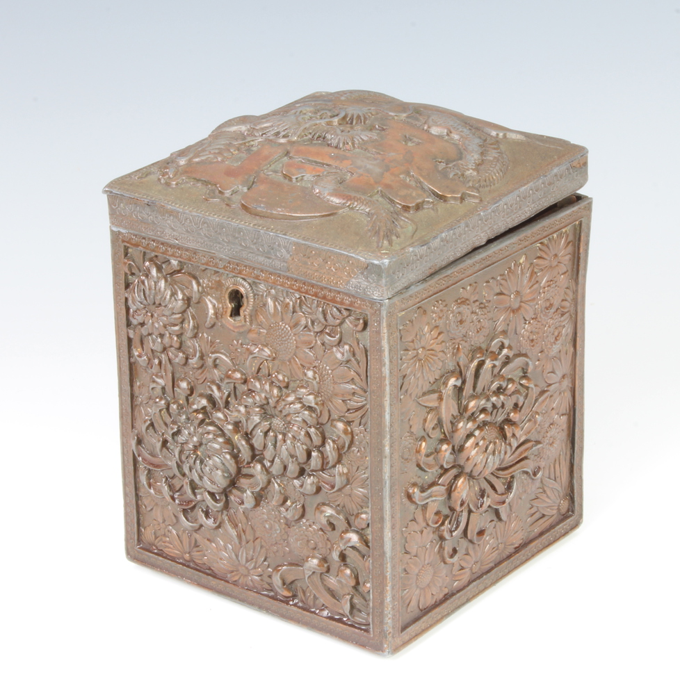 A Chinese rectangular antimony trinket box, the hinged | 23rd October ...