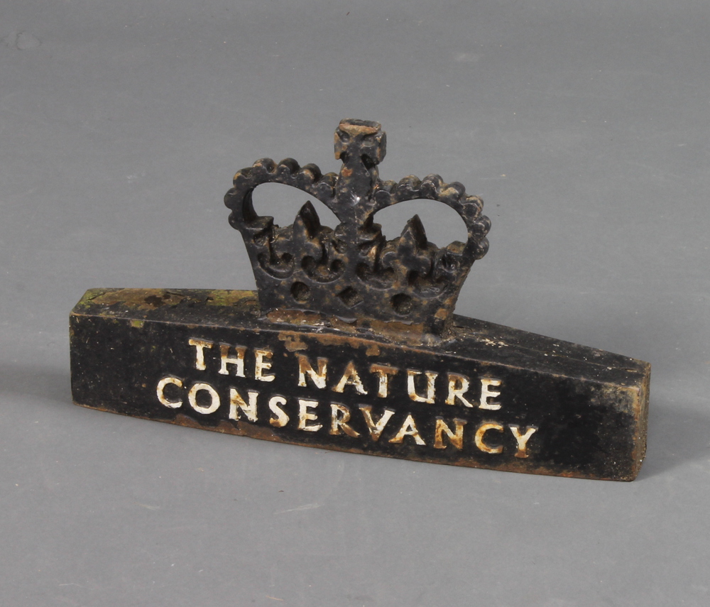 A cast iron double sided nature conservancy sign 27cm | 29th January ...