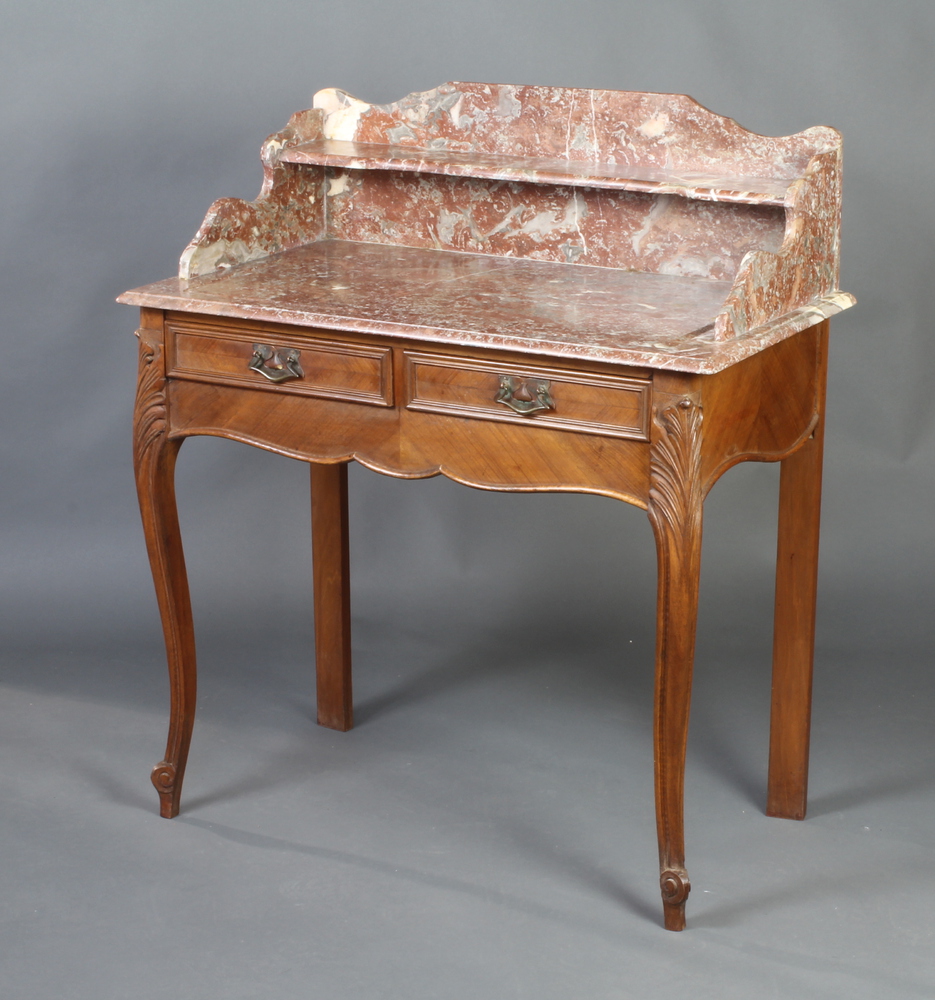 A 19th Century French walnut wash stand, the with pink | 29th January ...