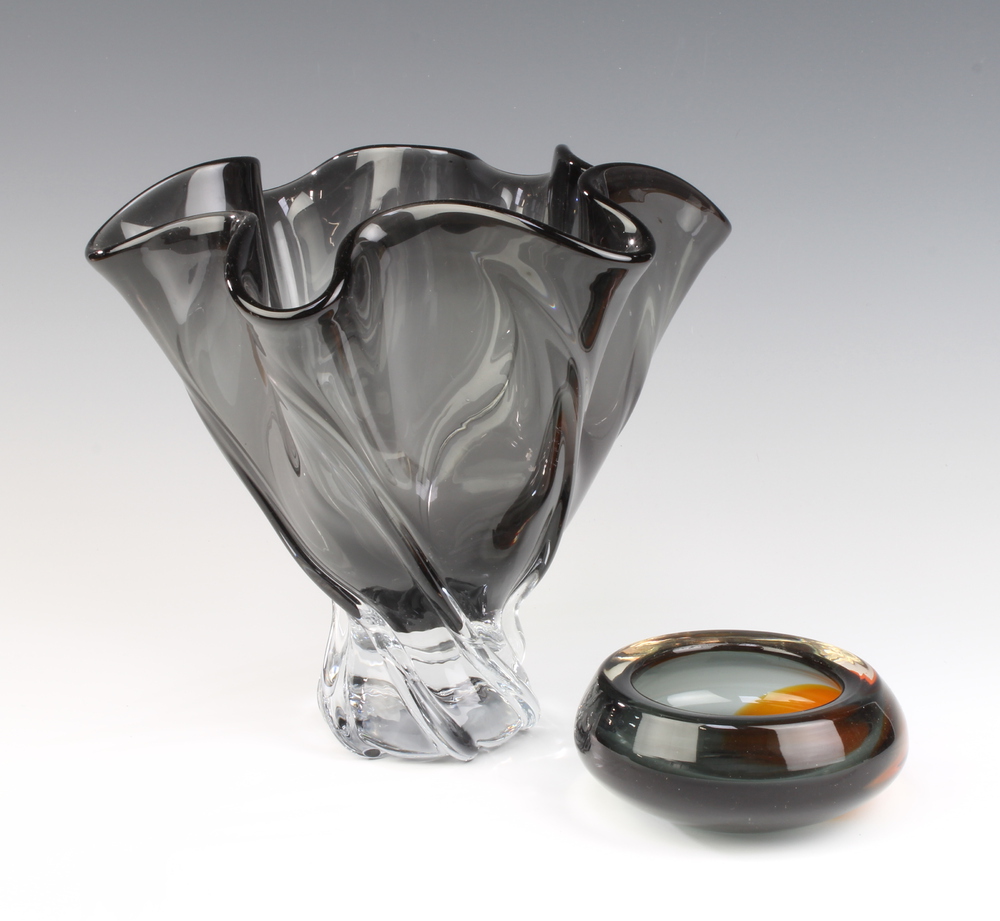 A Studio Glass vase 23cm, ditto ashtray 12cm | 26th February 2020 | Denhams