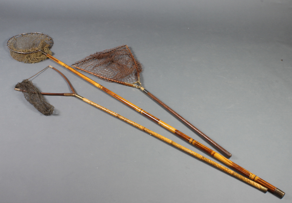 A Hardy Brothers brass and wooden folding landing net | 26th March 2020 ...