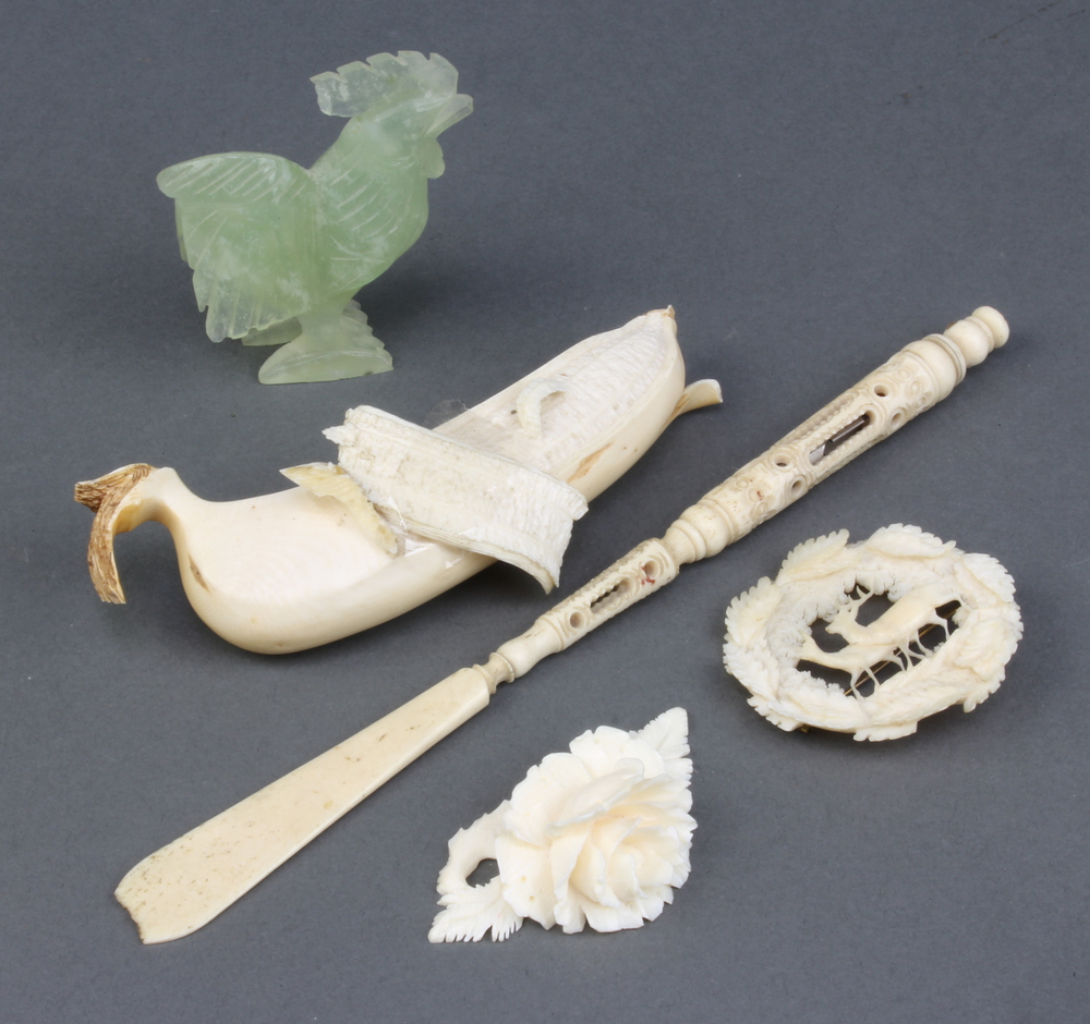 A Meiji period carved ivory banana 13cm and minor | 26th March 2020 ...