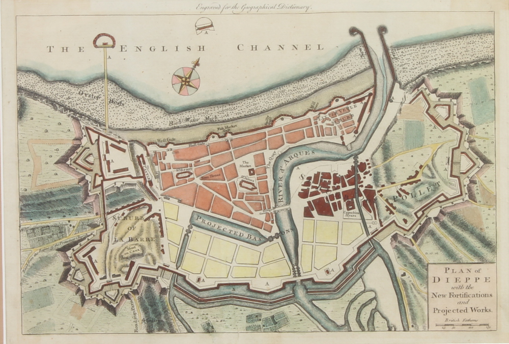 A 19th Century map, plan of Dieppe with the new | 12th August 2020 ...
