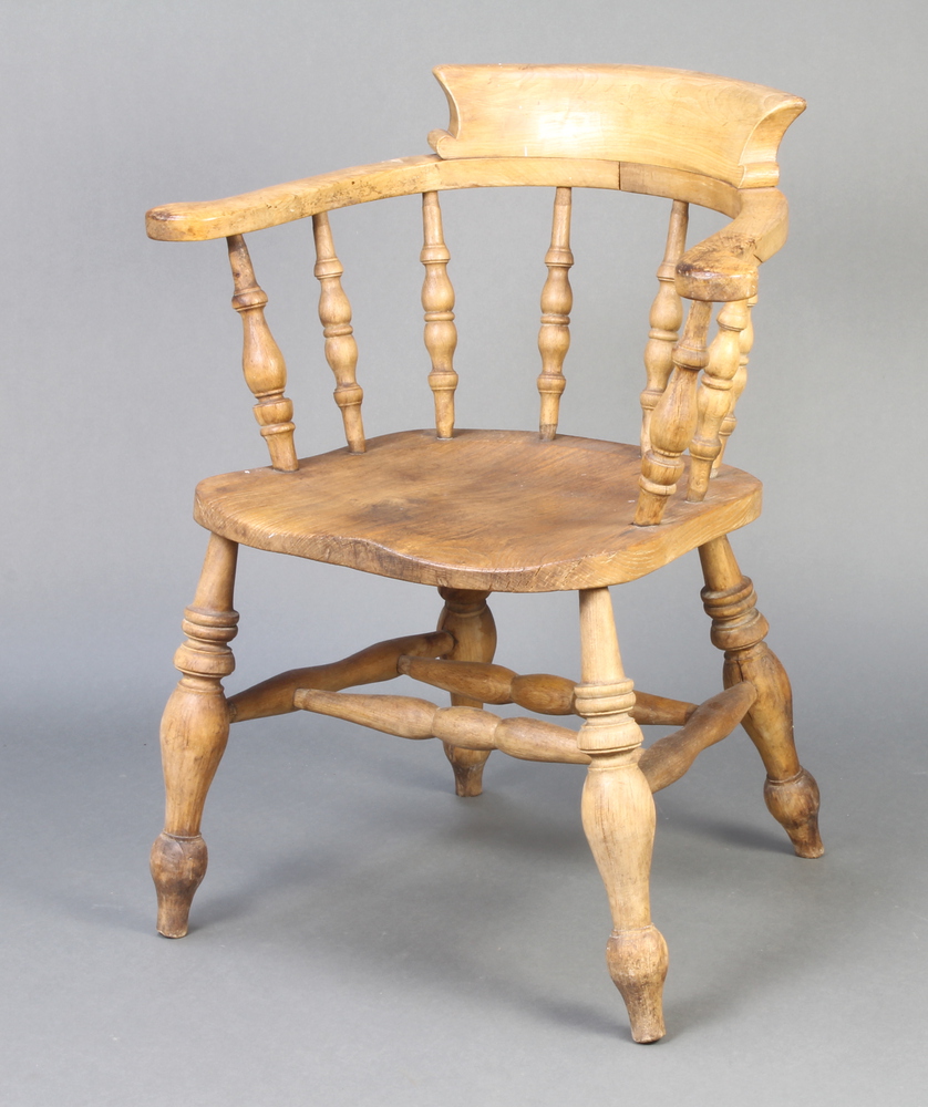 A 19th Century light elm bow chair with solid elm seat | 5th November ...