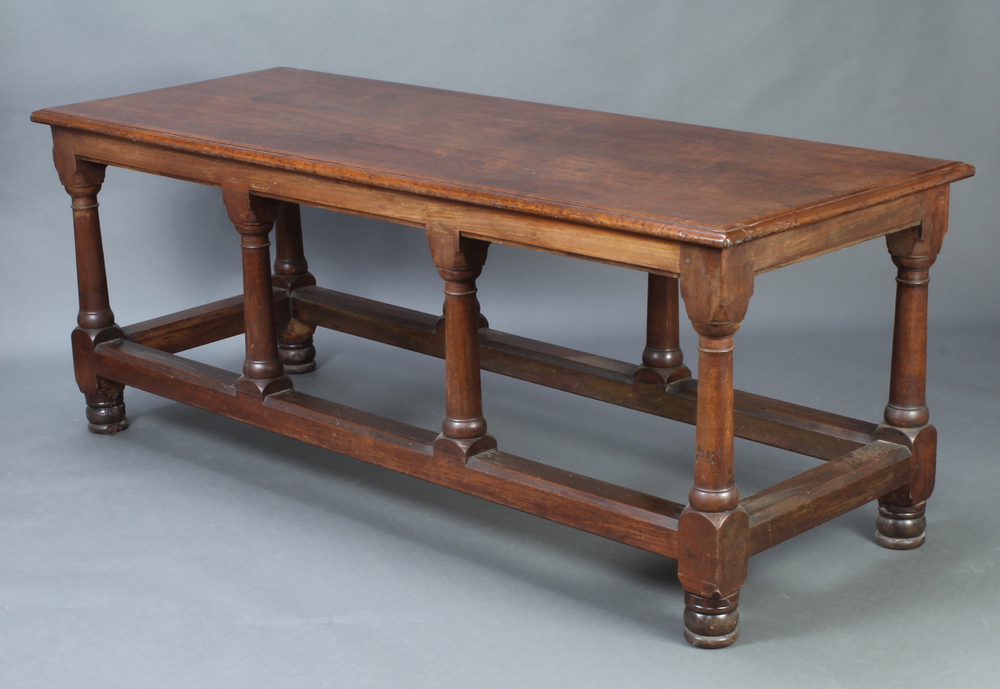 A rectangular oak library table raised on 8 turned | 5th November 2020 ...