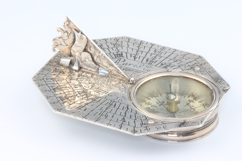 A rare silver pocket sundial and compass by Michael | 17th June 2021 ...