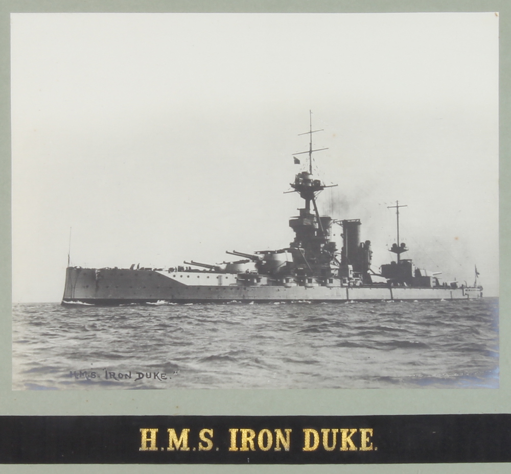 A black and white photograph of HMS Iron Duke with cap | 17th June 2021 ...