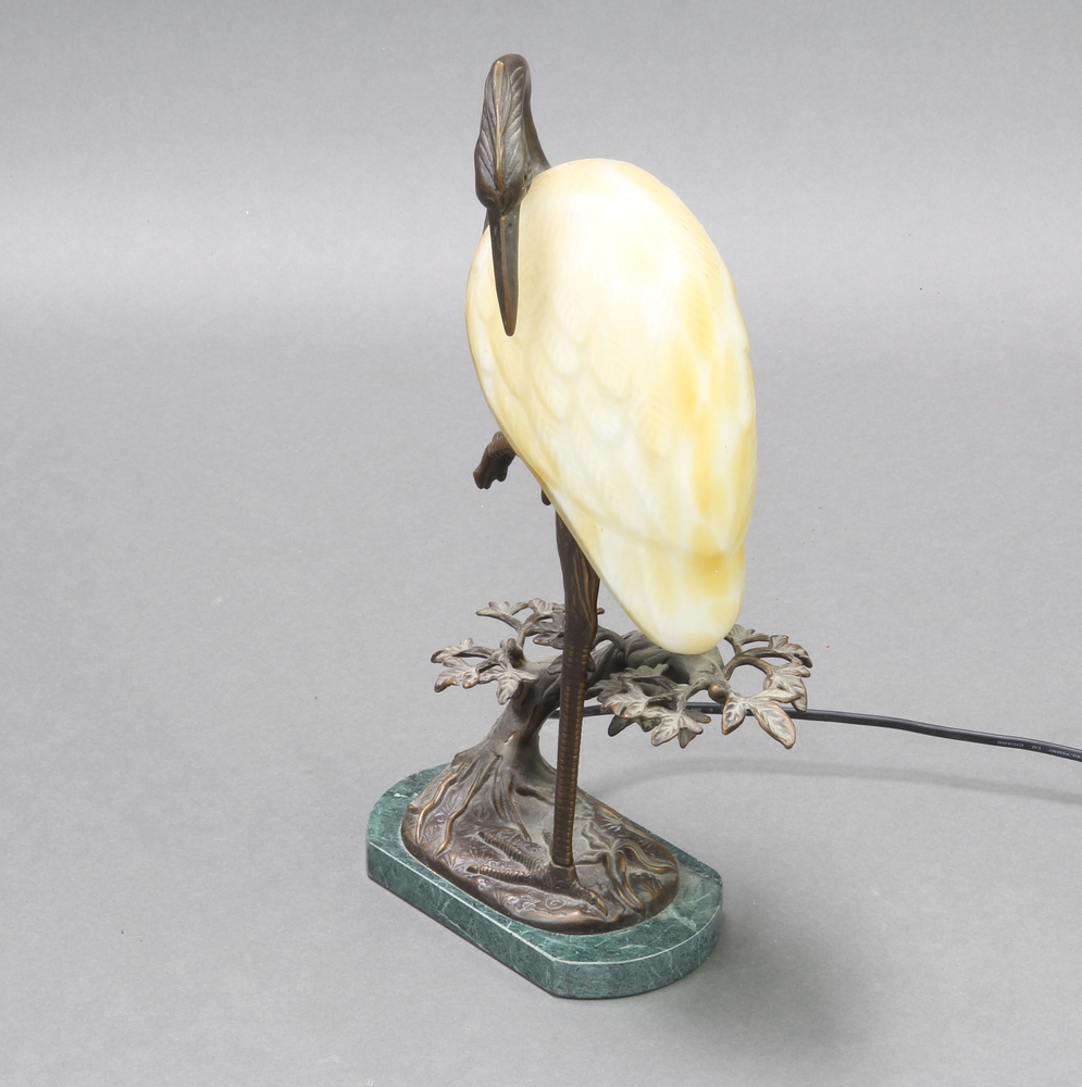 A bronze and glass table lamp in the form of a stork | 15th July 2021 ...