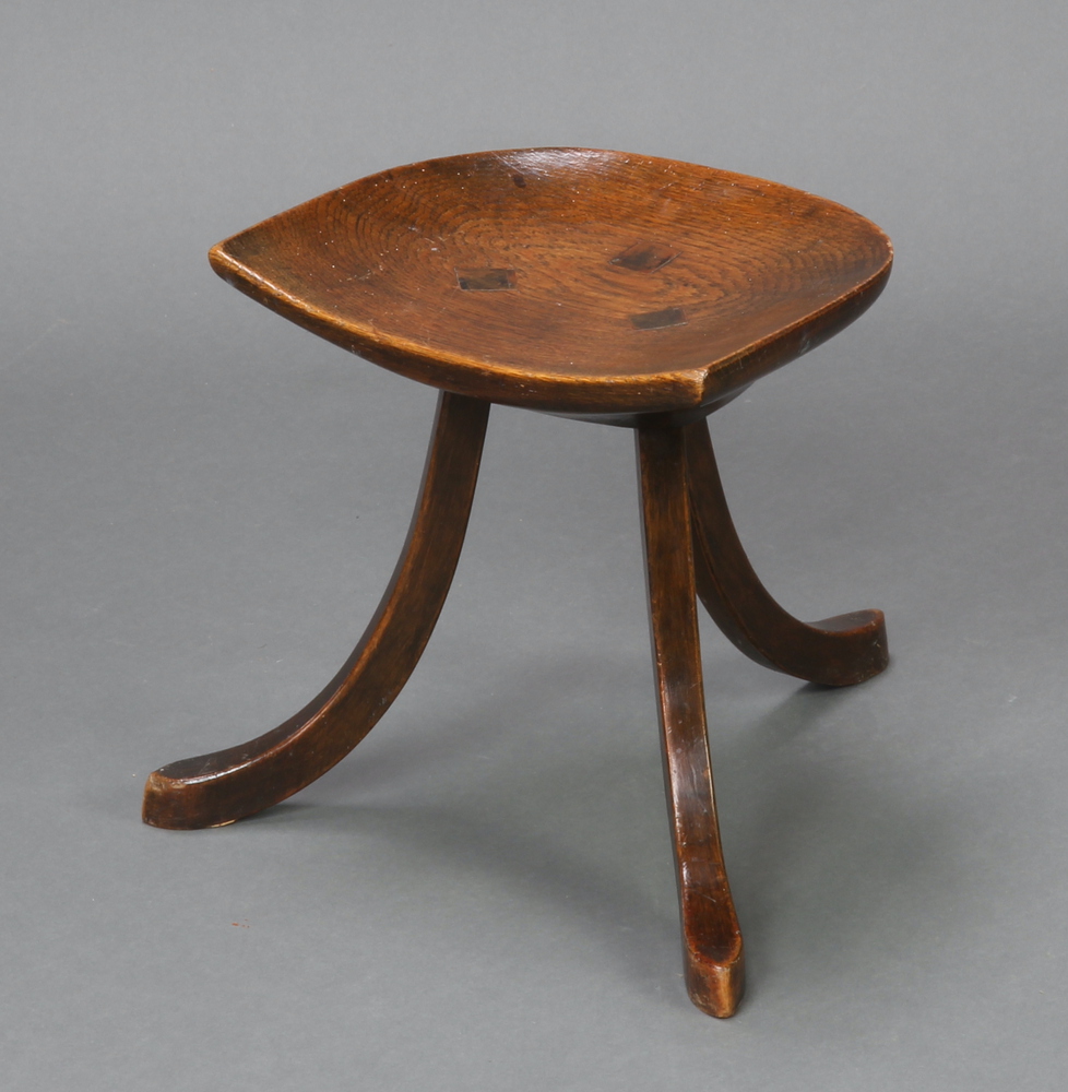 Liberty & Co, a Thebes oak 3 legged stool 36cm h x | 4th November 2021 ...