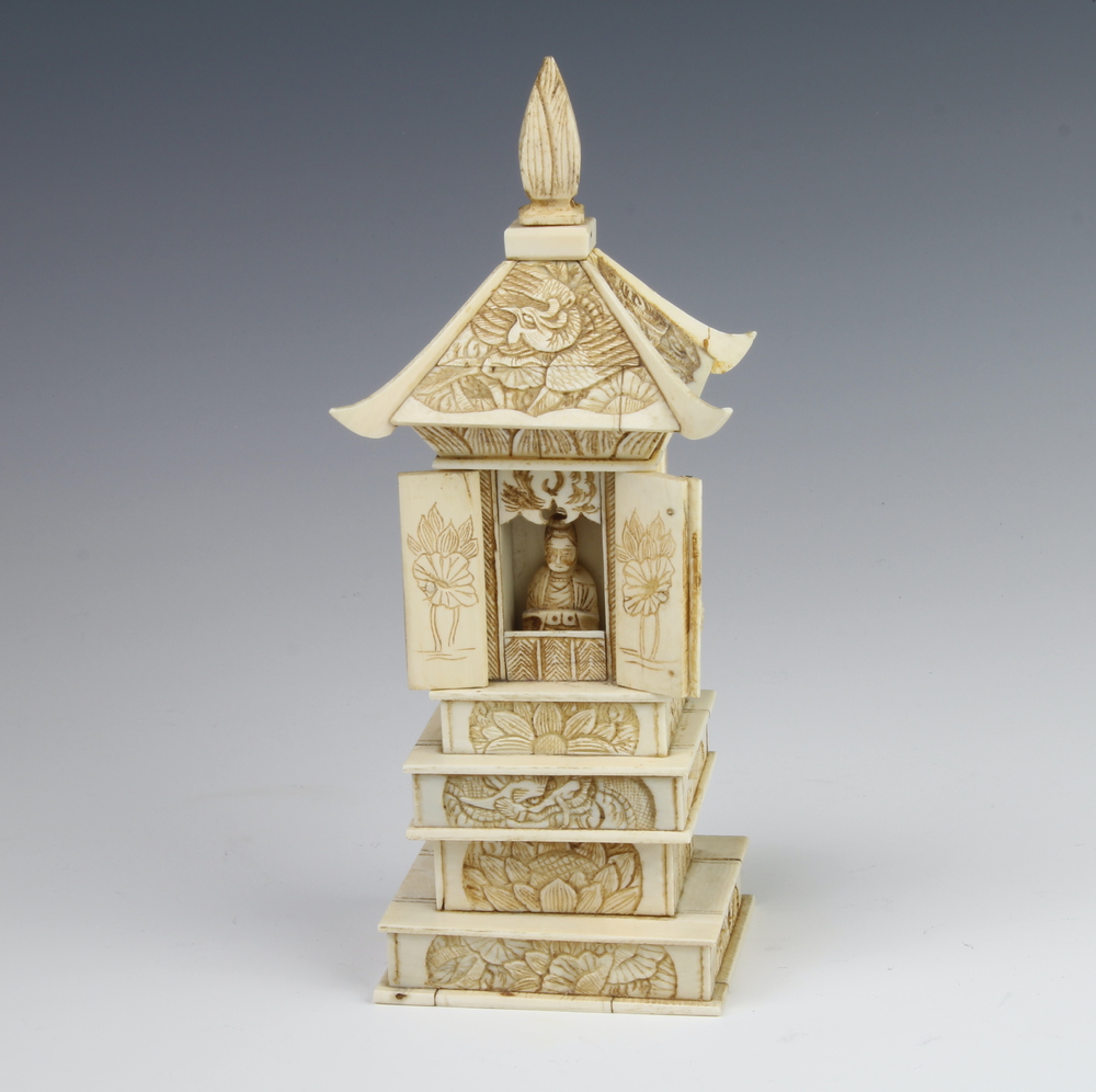 An early 20th Century carved ivory and bone shrine | 4th November 2021 ...
