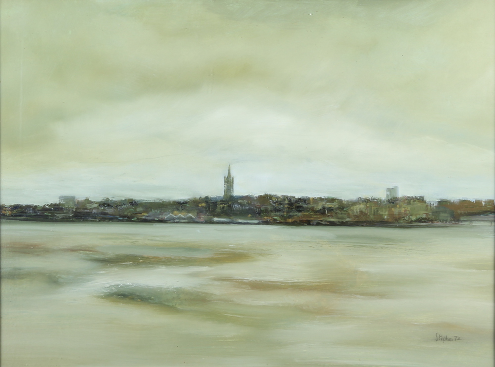 Ralph A Stephens '72, oil, distant Scottish town scape | 4th November ...