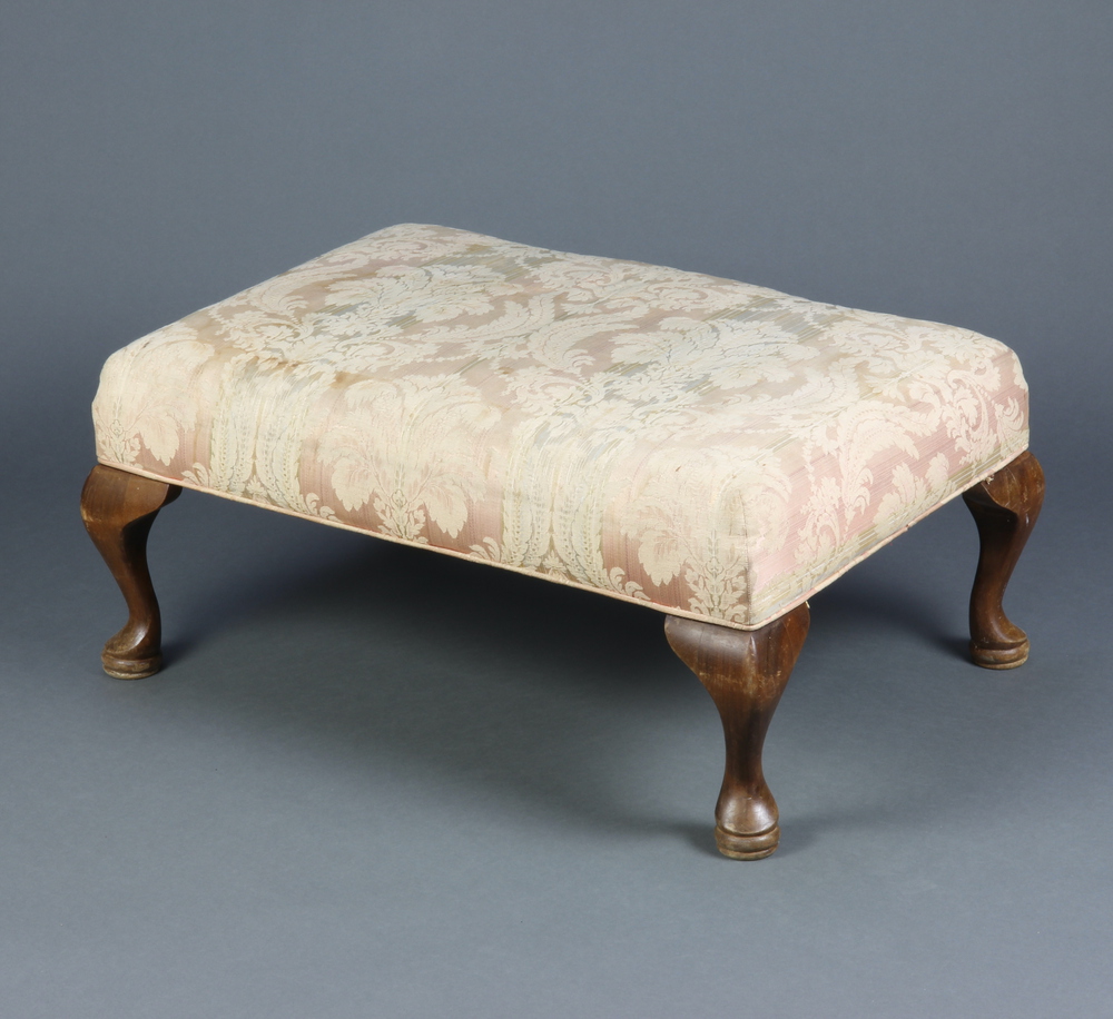 A Queen Anne style footstool with overstuffed seat, | 2nd December 2021 ...