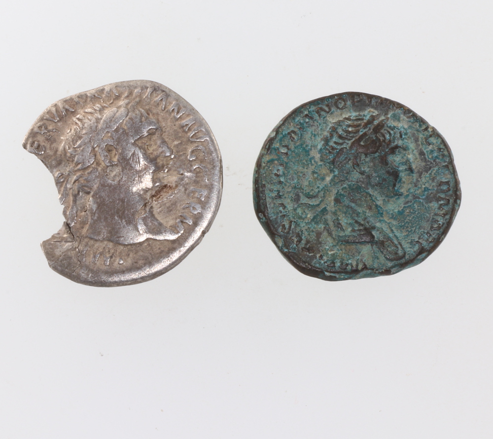 A Trajan bronze coin and a silver ditto | 4th May 2022 | Denhams