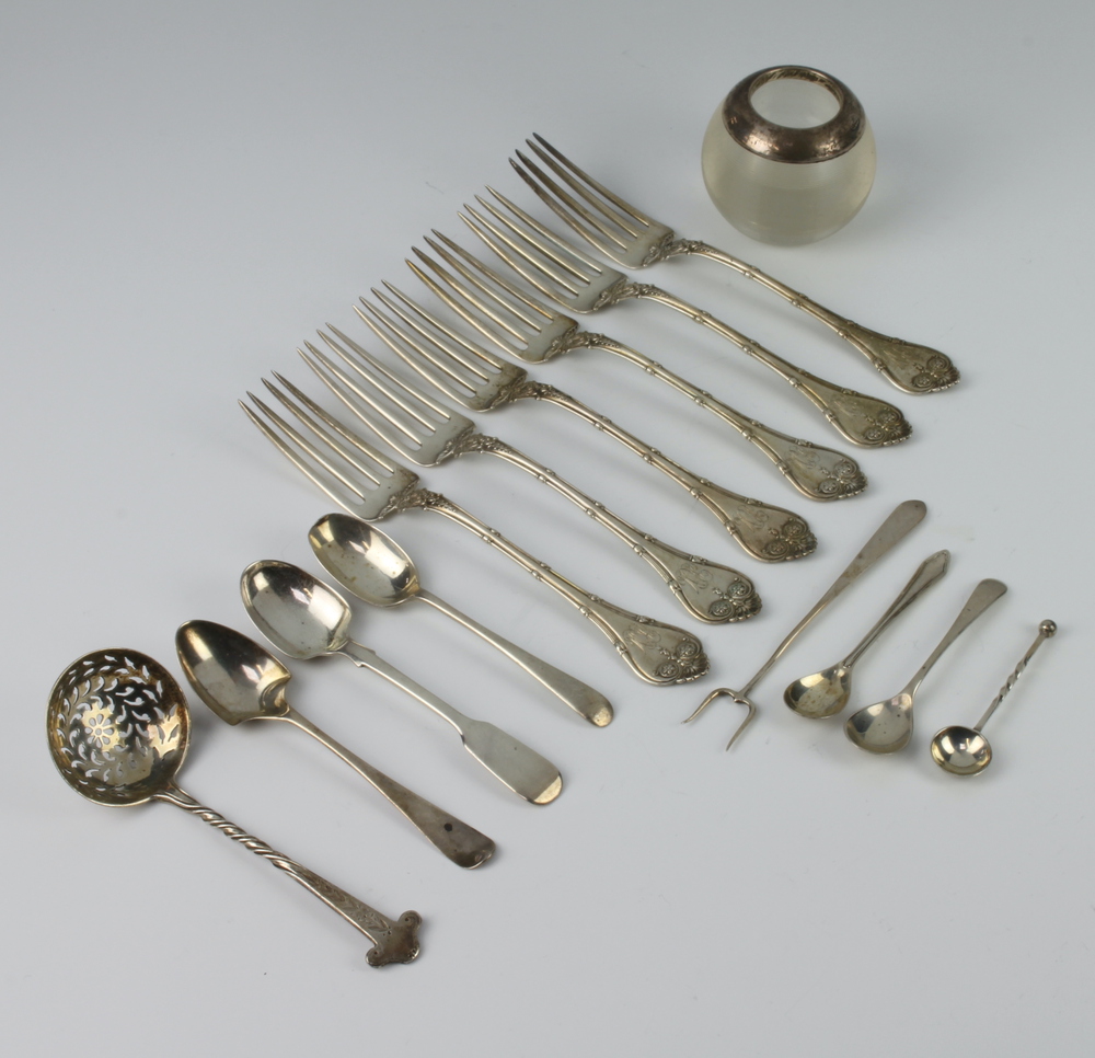 A set of 6 Sterling silver forks with fancy handles | 1st June 2022 ...