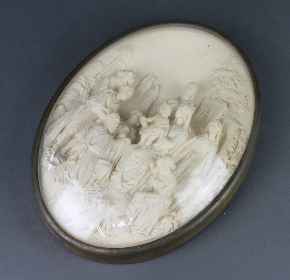 E Cassier, a Victorian oval plaster relief wall plaque | 1st June 2022 ...