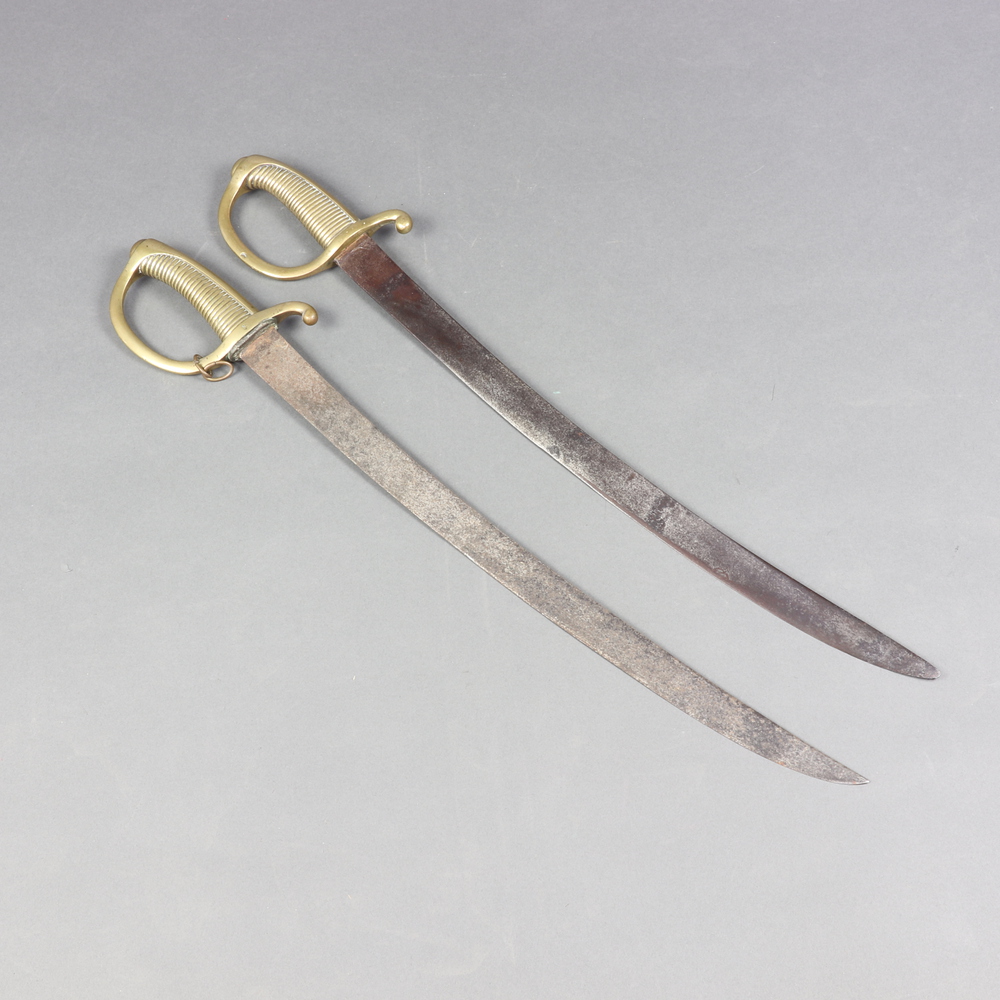 A French Naval cutlass with brass grip, the back of | 1st June 2022 ...